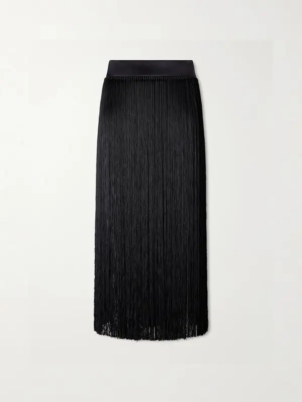 Dolce & Gabbana Fringed Midi Skirt