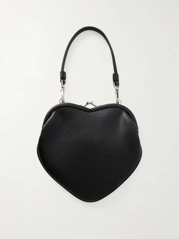 VIVIENNE WESTWOOD Belle Heart Logo-appliquéd Leather-effect Shoulder Bag