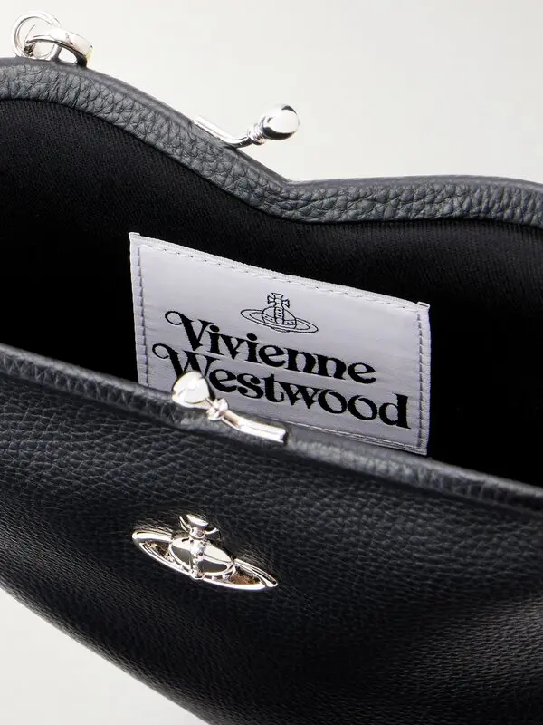 VIVIENNE WESTWOOD Belle Heart Logo-appliquéd Leather-effect Shoulder Bag