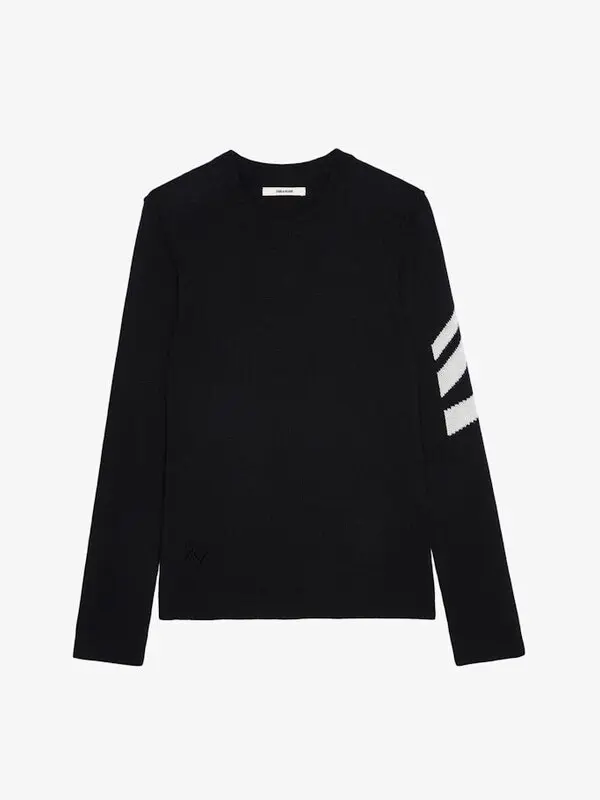 Zadig&Voltaire Kennedy Arrow Cashmere Sweater - Black