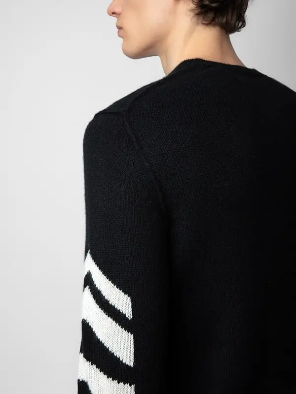 Zadig&Voltaire Kennedy Arrow Cashmere Sweater - Black