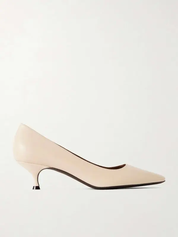 HERBERT LEVINE Pump Du Jour 50 Leather Pumps - Stone