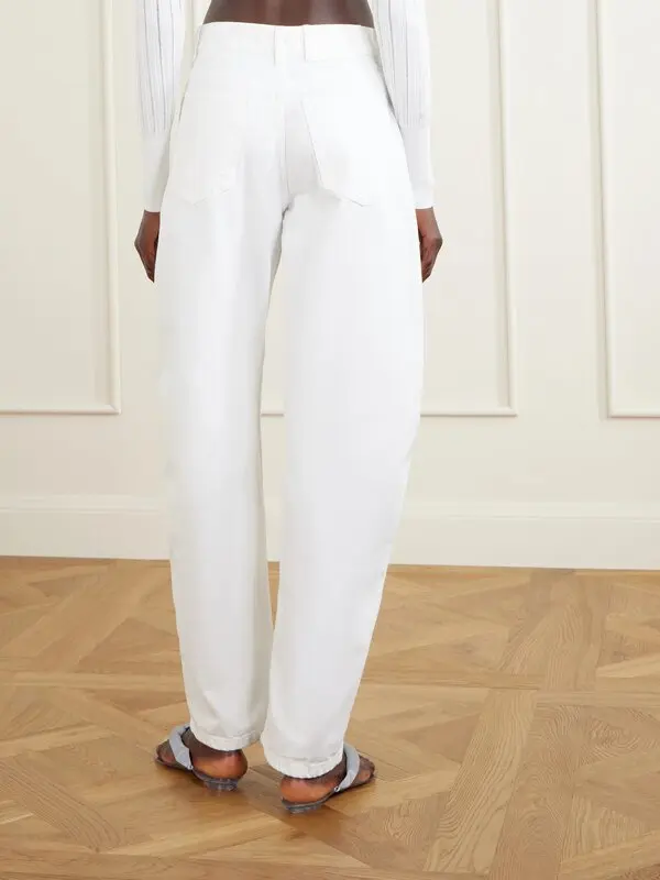 Alaïa Wide-leg Jeans - White