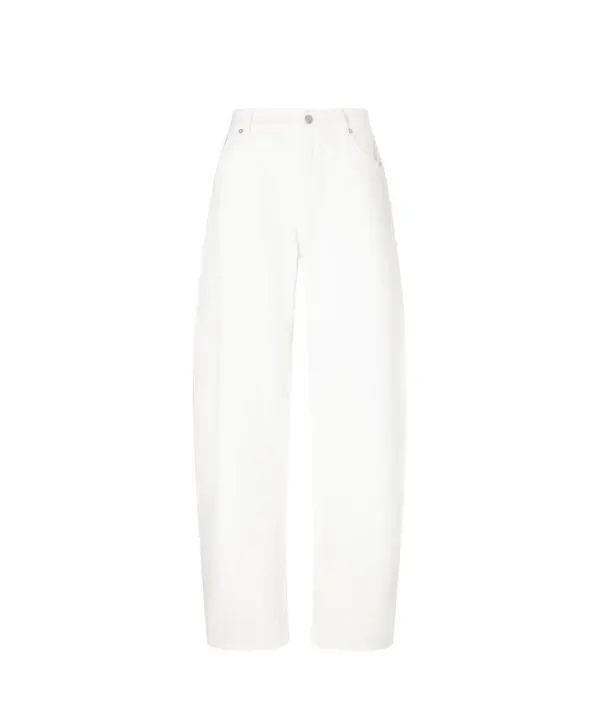 Alaïa Wide-leg Jeans - White