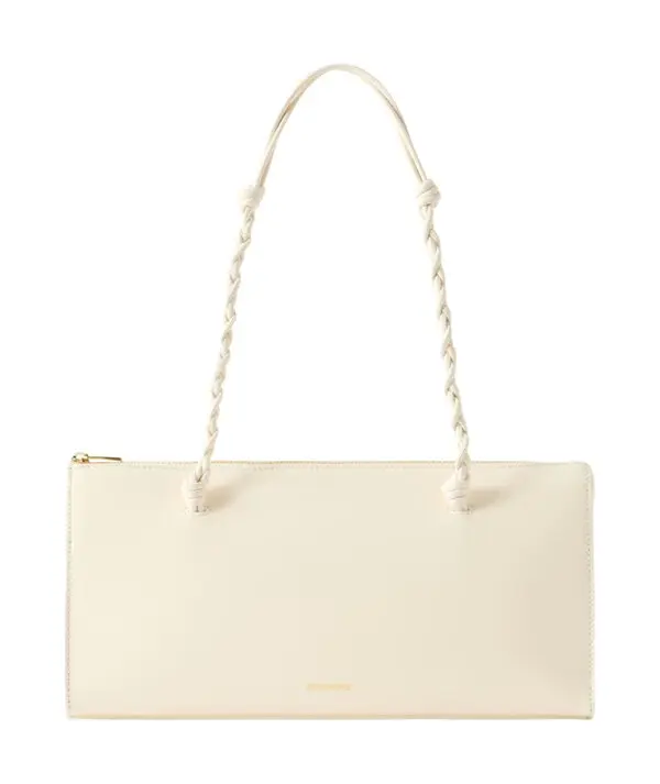 JIL SANDER Tangle Tent Leather Shoulder Bag - Neutrals