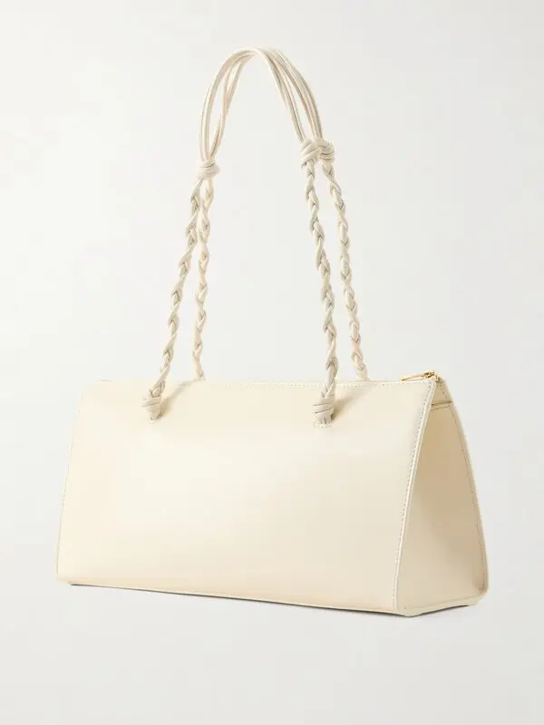 JIL SANDER Tangle Tent Leather Shoulder Bag - Neutrals