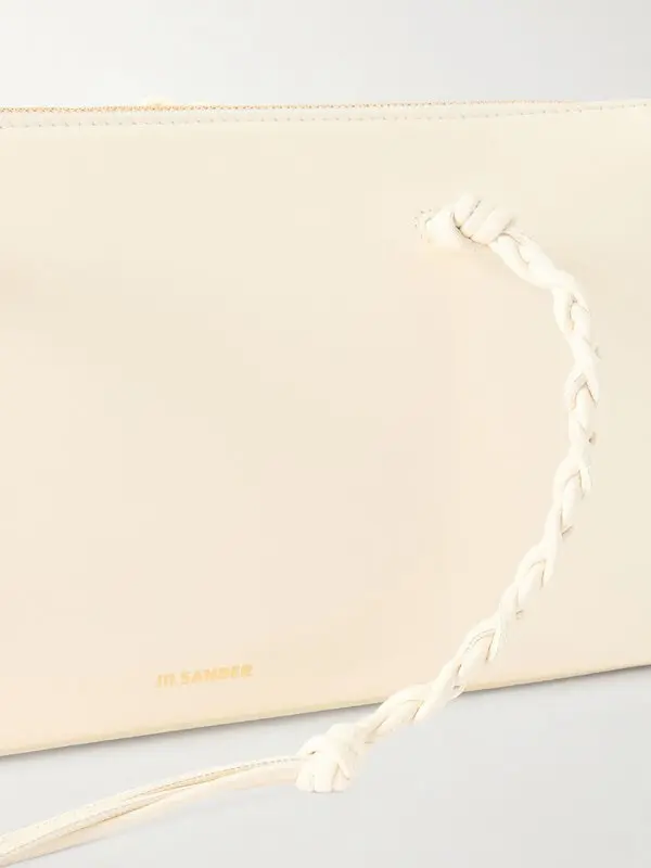 JIL SANDER Tangle Tent Leather Shoulder Bag - Neutrals