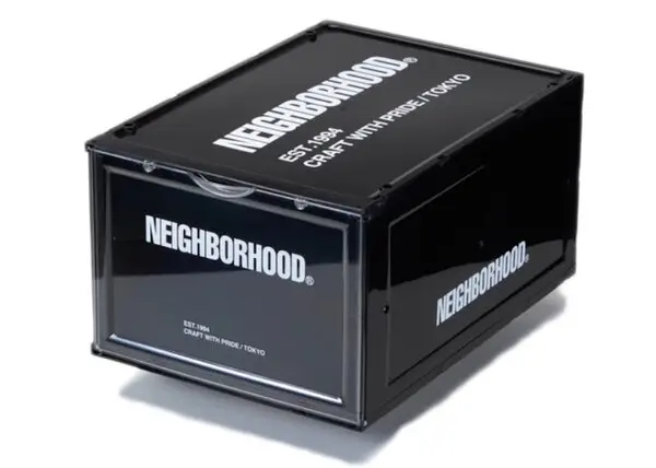NEIGHBORHOOD Ci/p Sneaker Storage Box Black