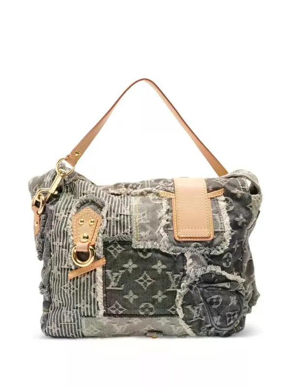 LOUIS VUITTON Monogram Patchwork Tote Bag - Grey