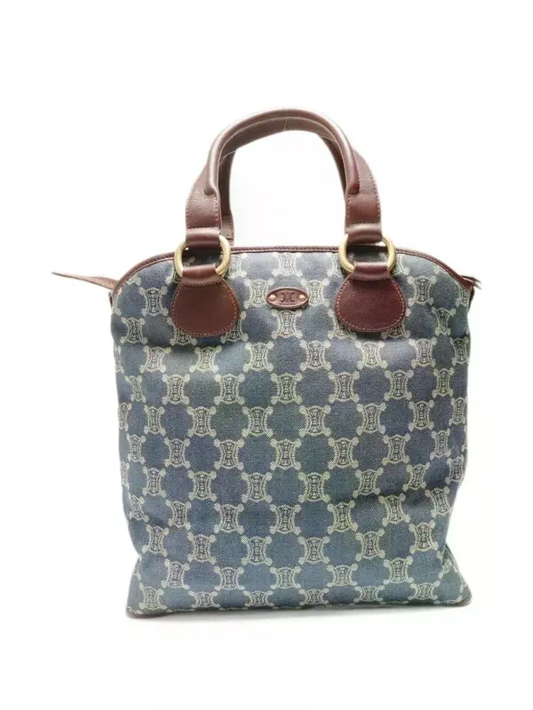 Celine Macadam Canvas Tote Bag - Blue