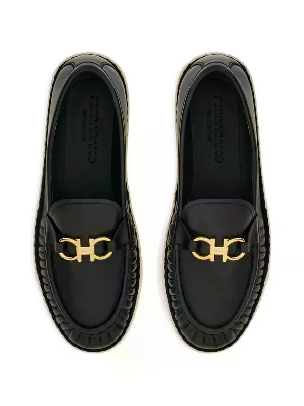FERRAGAMO Gancini Ornament Loafers