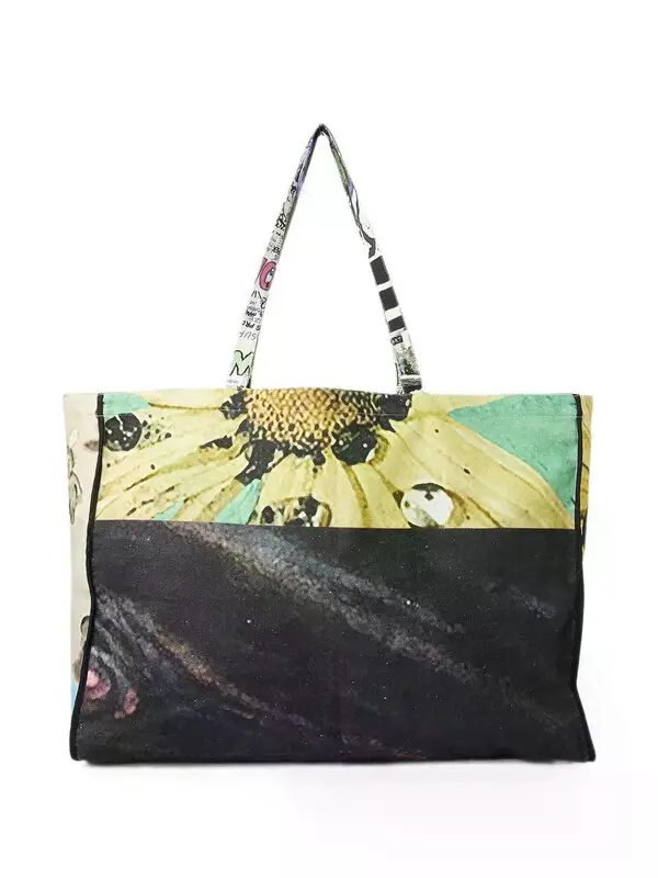 DRX X STEFAN MEIER X LN-CC Graphic-print Canvas Tote Bag - Black