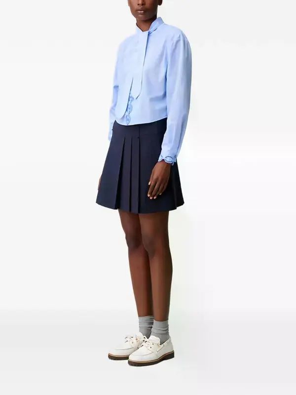Claudie Pierlot Short Wool Blend Skirt