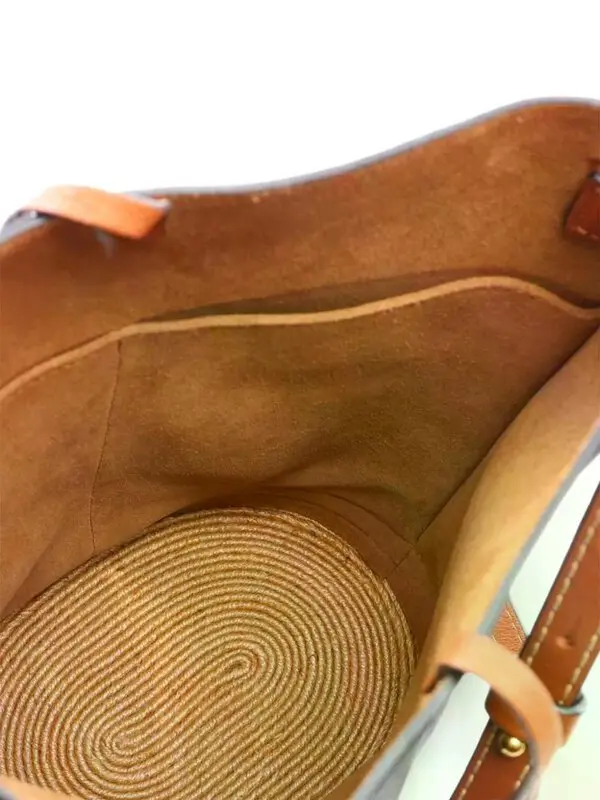 Loewe Gate Raffia Bucket Bag