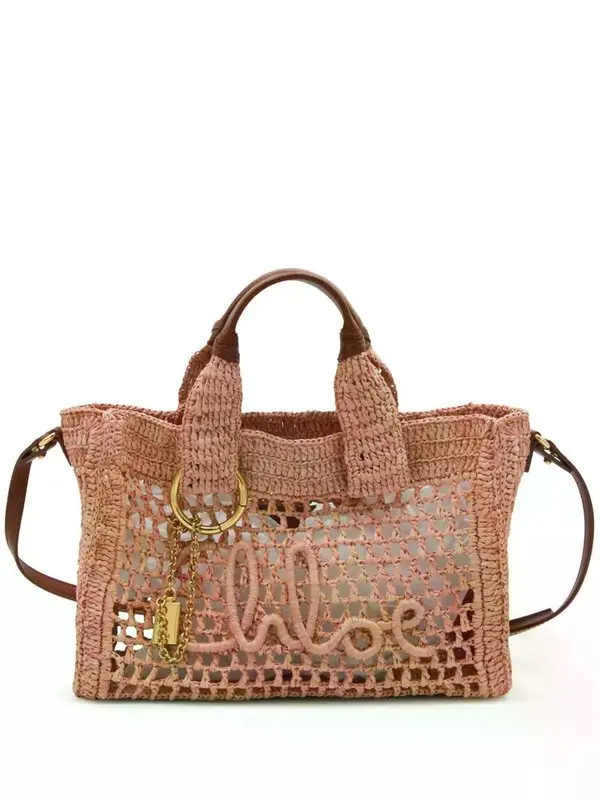 Chloé Small Raffia Tote Bag