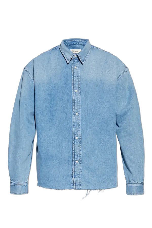 FRAME Denim Shirt With A Vintage Effect - Blue