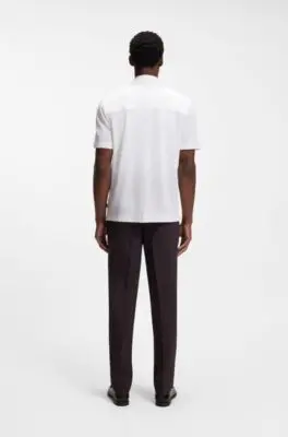 BOSS Regular-fit Shirt In Cotton And Linen