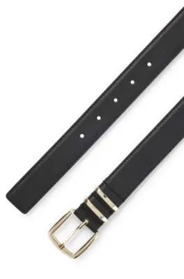 BOSS Leather Belt With Twin Metal Keeper