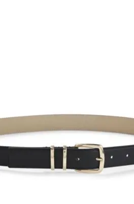 BOSS Leather Belt With Twin Metal Keeper