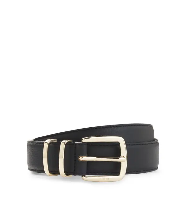 BOSS Italian Leather Belt - Black