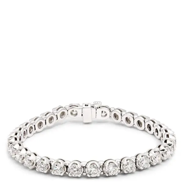 Benbridge Classic Round Diamond Tennis Bracelet, 10 Total Carat Weight, 14k White Gold,|bb005314w-bb - Wg