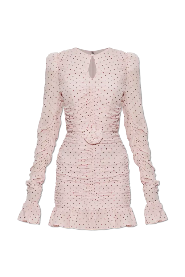 ROTATE BY BIRGER CHRISTENSEN Dress With Decorative Belt - Pink