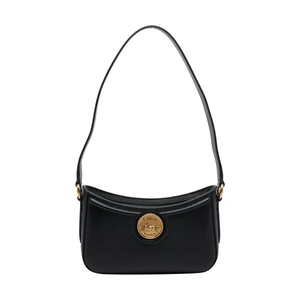 Chloé Horse Medal Shoulder Bag - Black