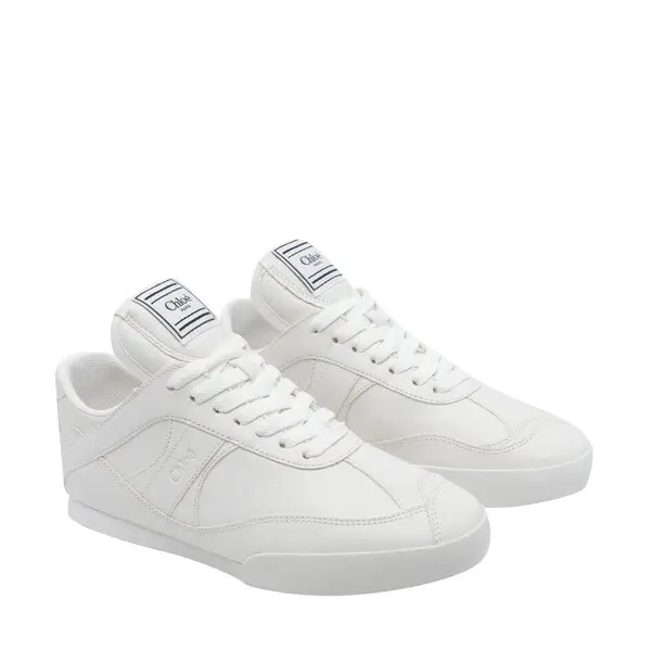 Chloé Calf Leather Lace-up Sneakers