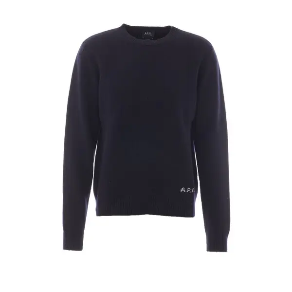 A.p.c. Edward Crew Neck Sweater - Blue