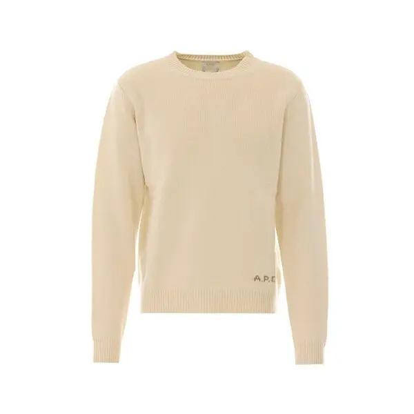 A.p.c. Edward Crew Neck Sweater - Cream