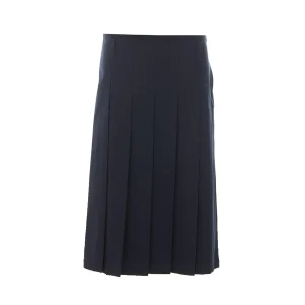 A.p.c. Pleated Cotton Skirt - Blue