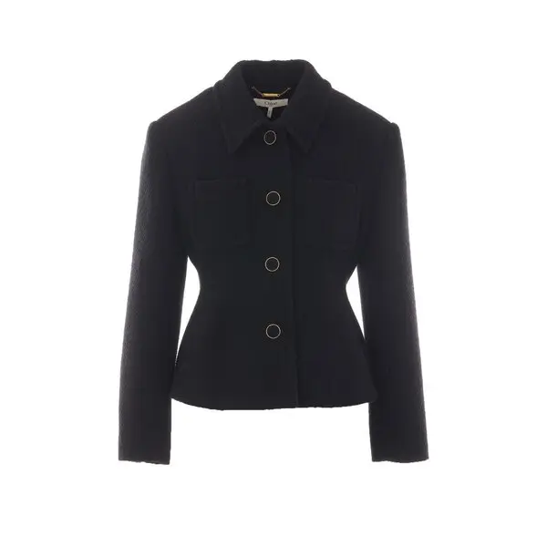 Chloé Virgin Wool Blend Jacket With Peak Lapels