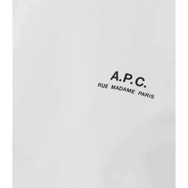 A.p.c. Logo Print Cotton T-shirt - White