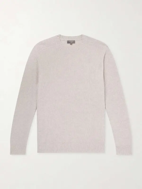 N.peal English Rib Cashmere Sweater
