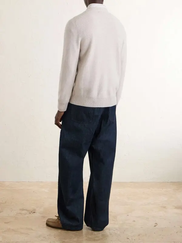 N.peal English Rib Cashmere Sweater