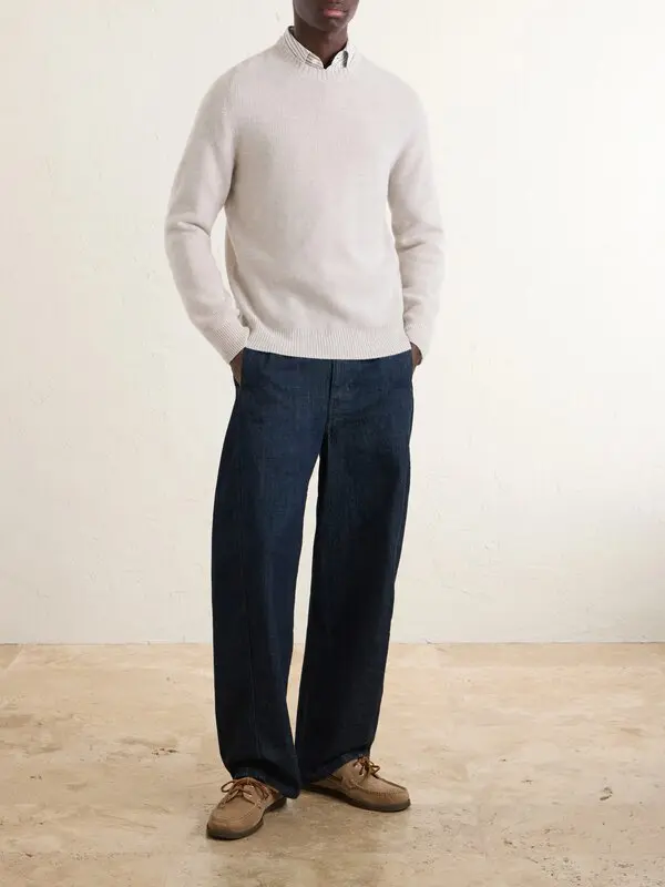 N.peal English Rib Cashmere Sweater