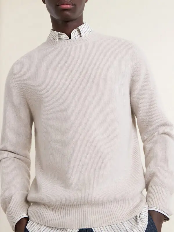 N.peal English Rib Cashmere Sweater