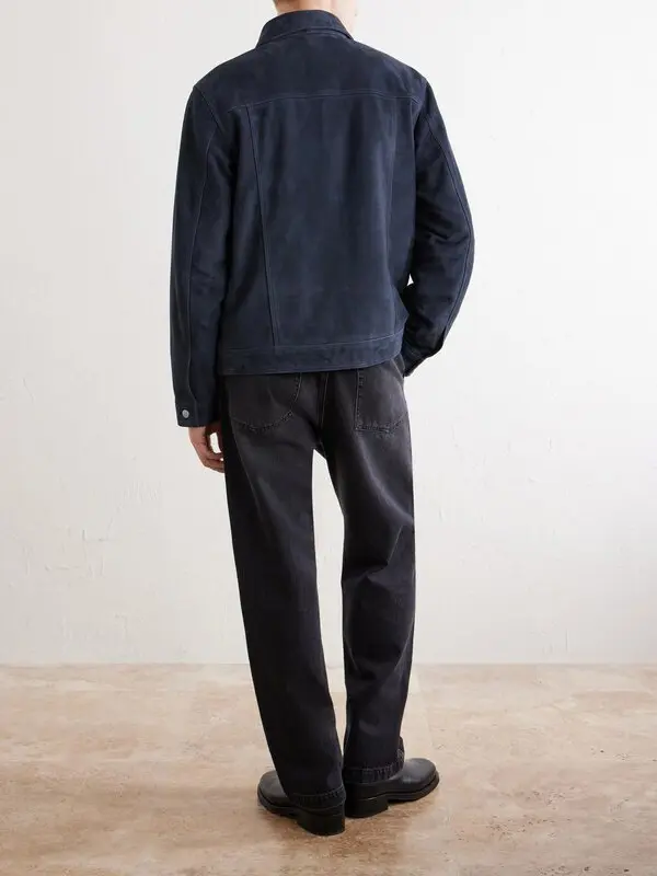 Officine Générale Loki Suede Trucker Jacket