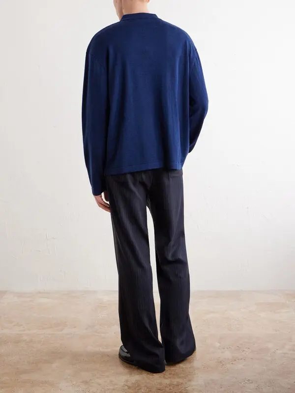 Officine Générale Bay Merino Wool Polo Shirt