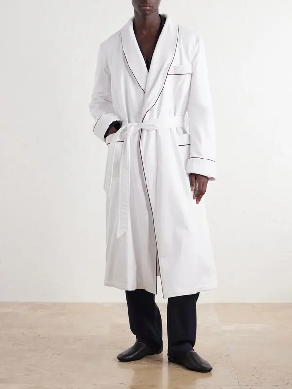 TOM FORD Piped Silk Robe