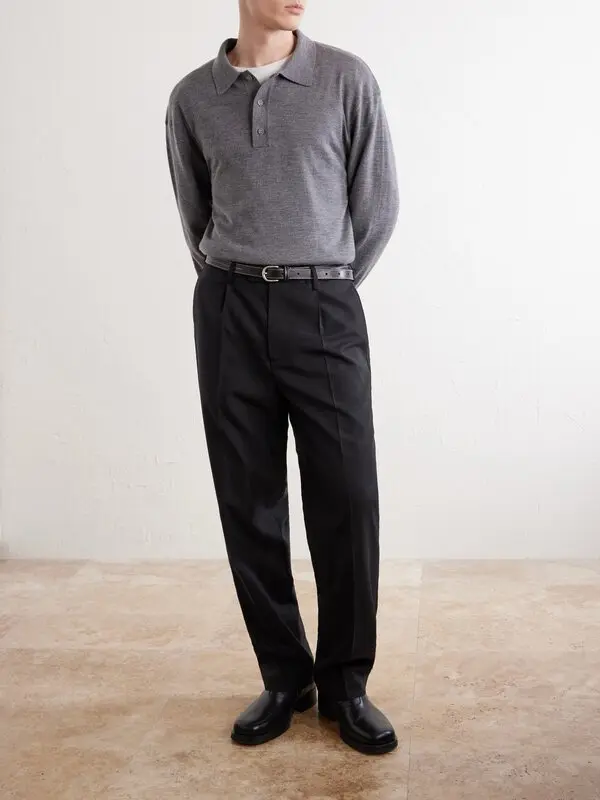 Officine Générale Bay Merino Wool Polo Shirt