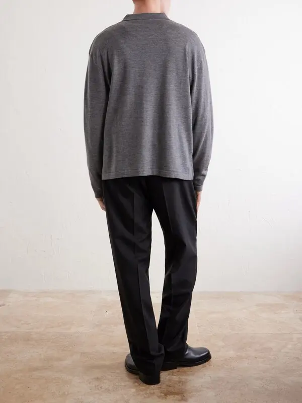 Officine Générale Bay Merino Wool Polo Shirt