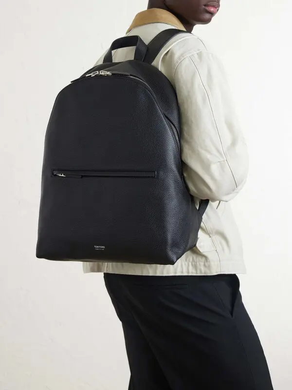 TOM FORD Full-grain Leather Backpack