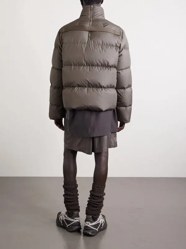 Rick Owens X Moncler Quilted Shell Down Jacket - Brown