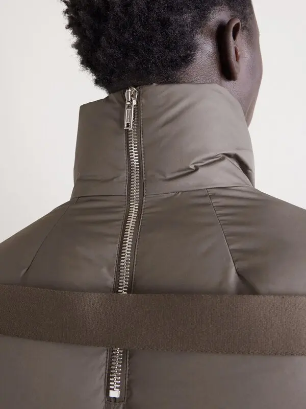 Rick Owens X Moncler Quilted Shell Down Jacket - Brown
