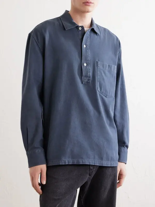 Officine Générale Jordy Cotton-twill Polo Shirt