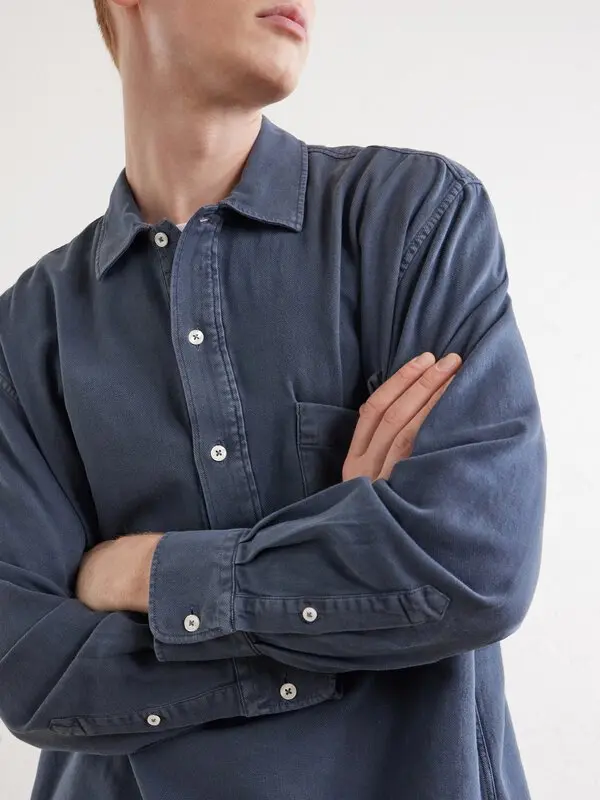 Officine Générale Jordy Cotton-twill Polo Shirt