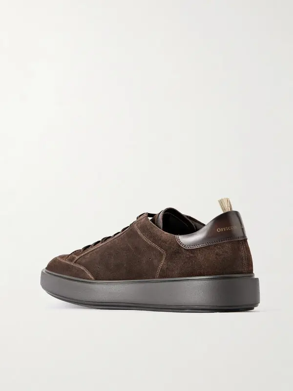 Officine Creative Sequel 001 Lace-up Suede Sneakers - Brown