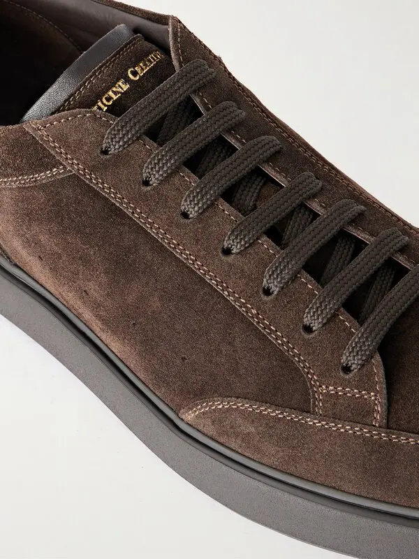 Officine Creative Sequel 001 Lace-up Suede Sneakers - Brown