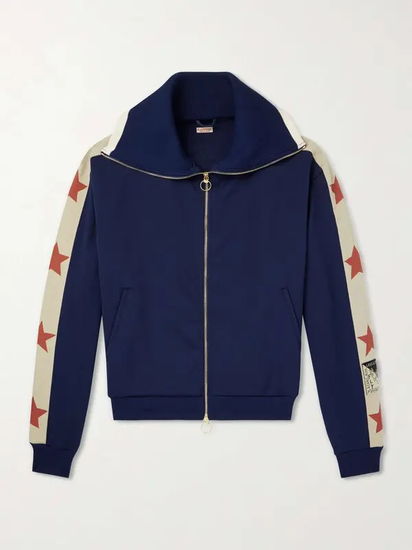 Kapital Jersey Zip-up Sweatshirt